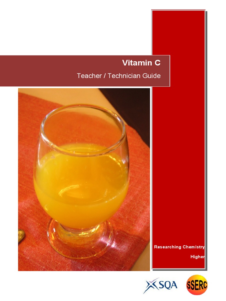Vitamin C Teacher Technician | PDF | Vitamin C | Titration