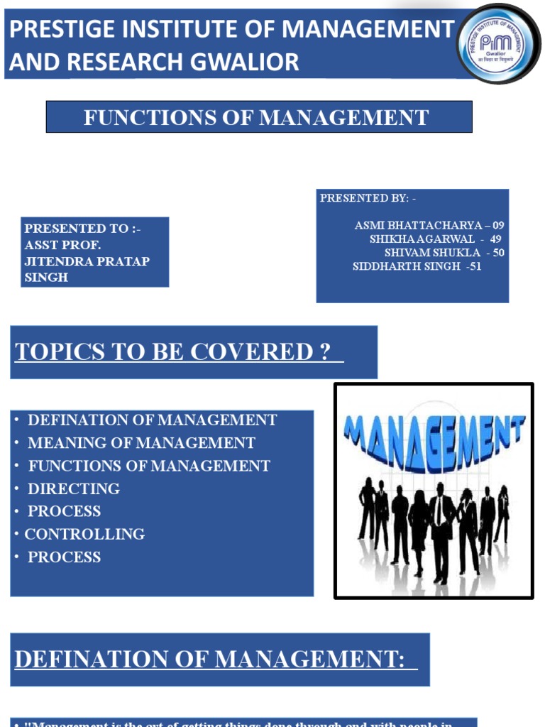 Management Ppt Final Pdf Applied Psychology Industrial And
