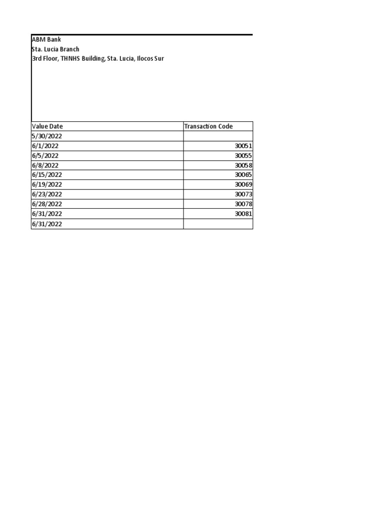 Bank Statement Activity | PDF