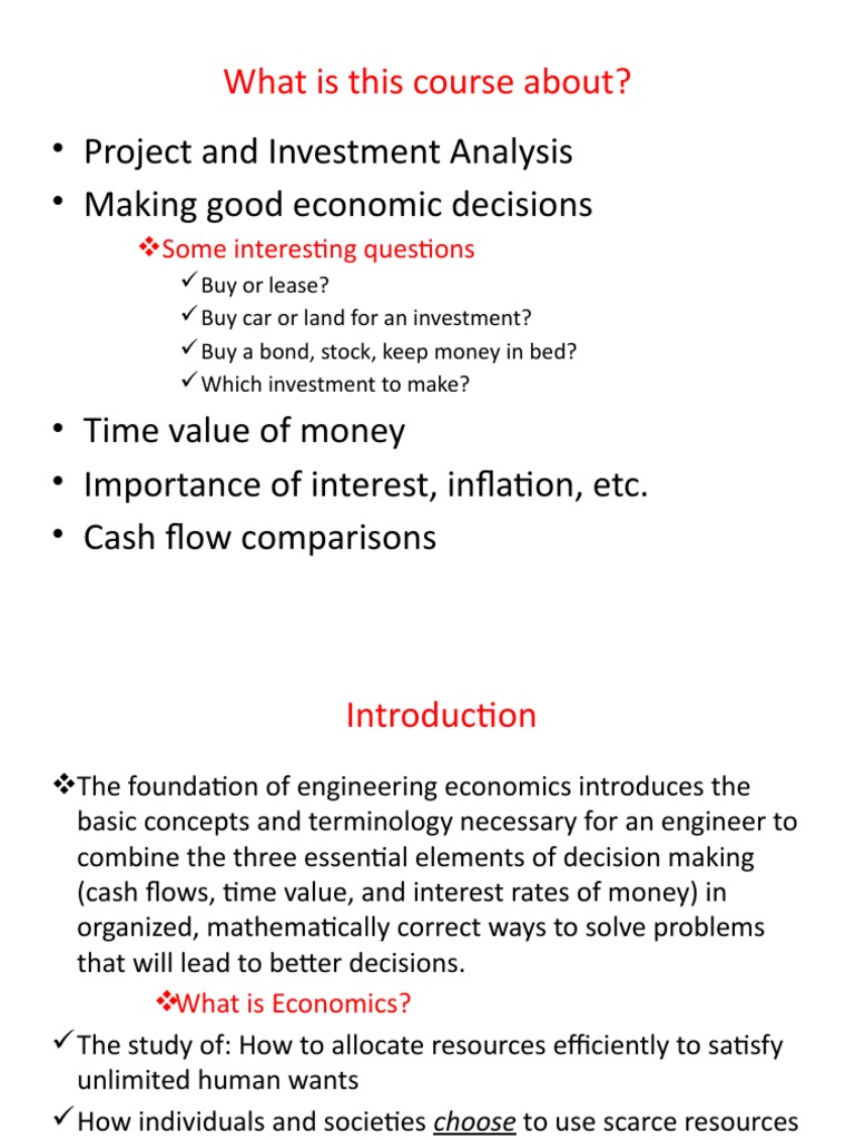 Chapter 1 Presentation | PDF | Time Value Of Money | Interest