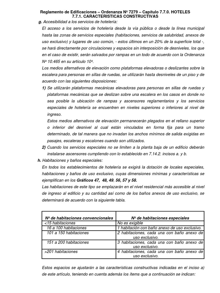 Discapacidad-Reglamento de Edificaciones - Accesibilidad en Hoteles | PDF | Ascensor