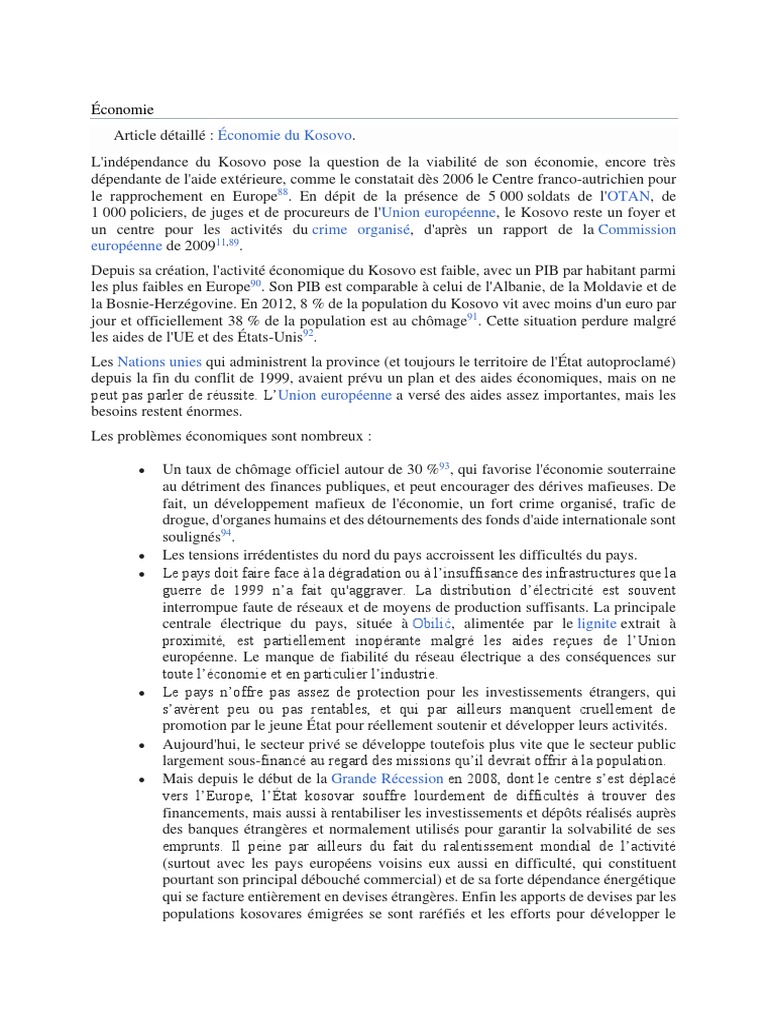 Tourisme Kosovo | PDF | Kosovo | euro