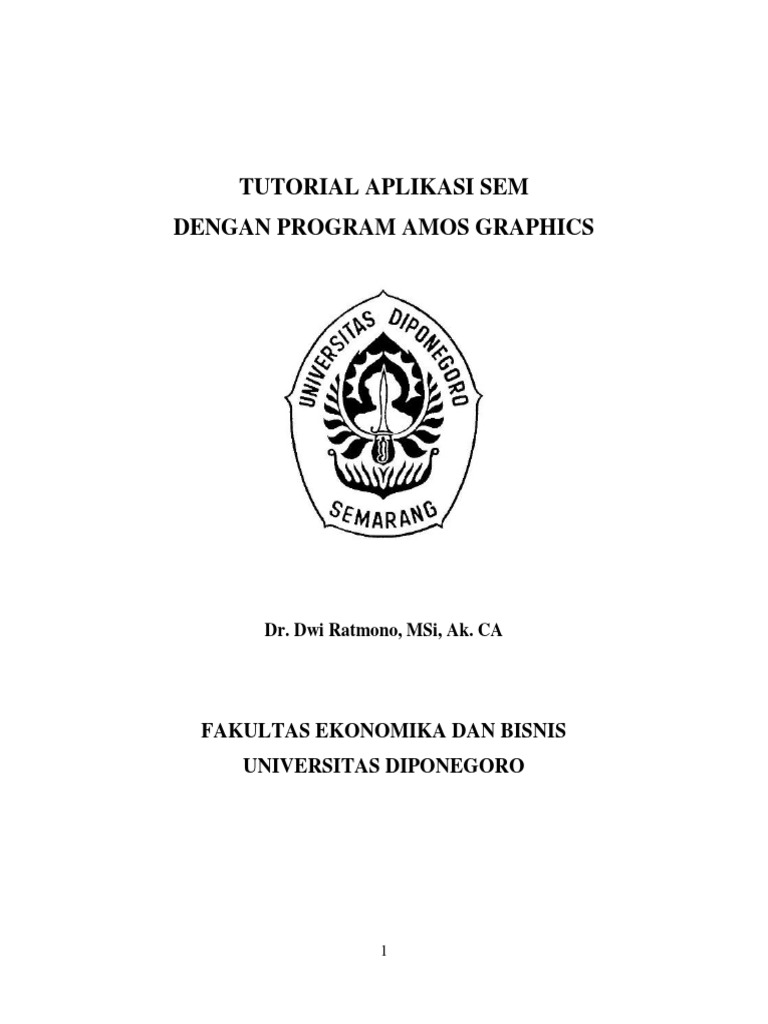 Tutorial Aplikasi Amos Graphics | PDF