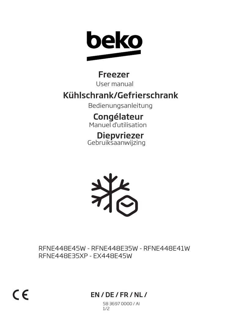 Notice Rfne448e35w | PDF | Refrigerator