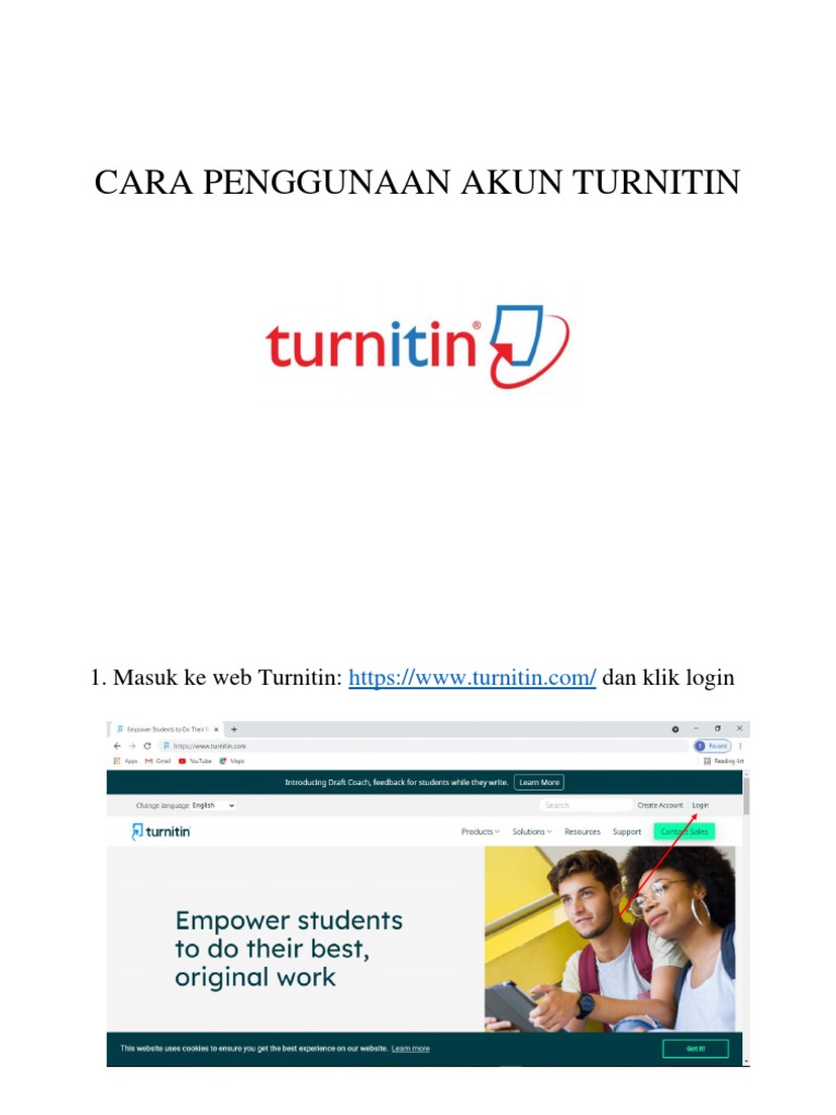 Cara Penggunaan Akun Turnitin | PDF