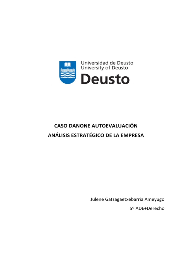 Caso Danone Autoevaluación | PDF | Business | Economias