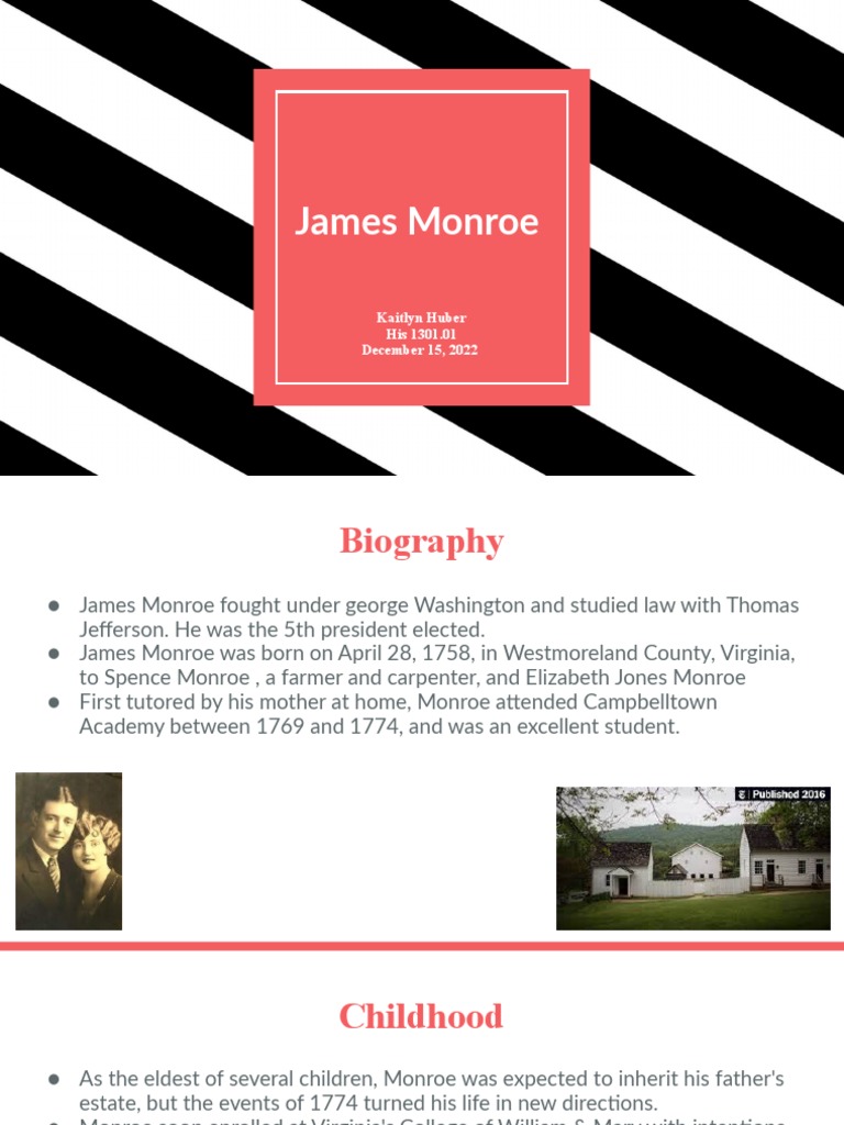 James Monroe: 5th US President | PDF | James Monroe | James Madison