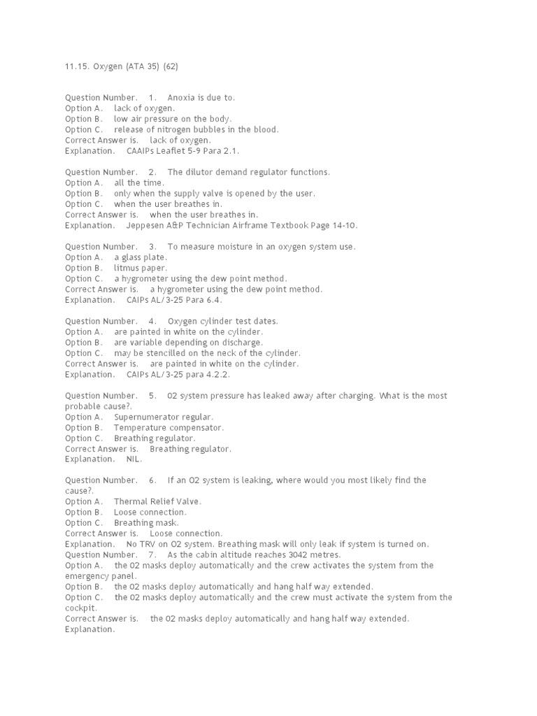 Ata 35 | PDF | Oxygen | Breathing