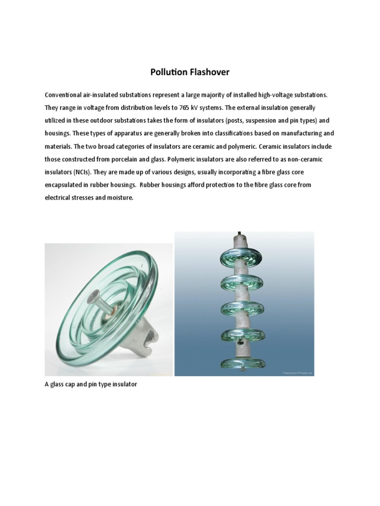 Lecture 10 Pollution Flashover | PDF | Insulator (Electricity ...