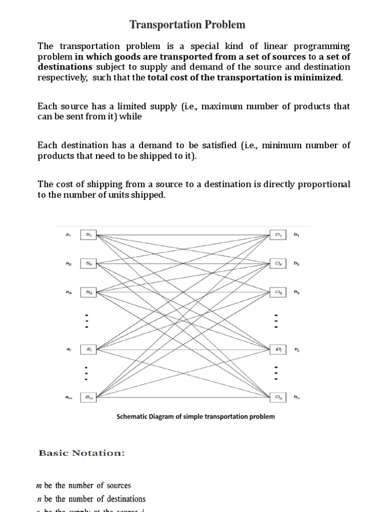 @3 - Transportation Model - Innitial Solution | PDF | Mathematical Optimization | Mathematics Of ...
