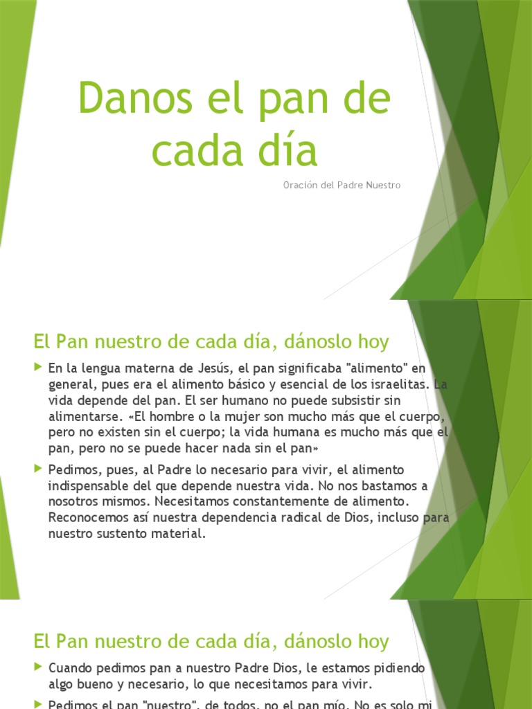 Danos El Pan de Cada Día | PDF | orador del Señor