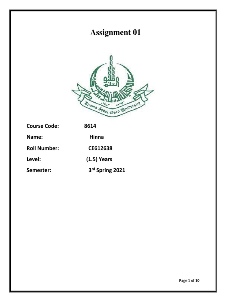 8614 Solved Assignment 1 | PDF | Standard Deviation | Sampling (Statistics)