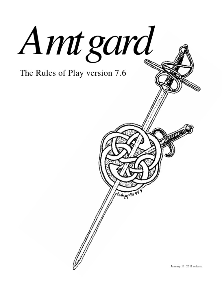 Amtgard: The Rules of Play Version 7.6 | PDF | Arrow | Armour
