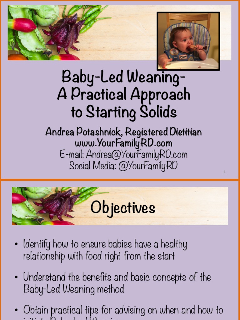 Baby Led Weaning Potashnick | PDF | Cooking | Foods