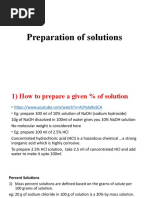 How To Prepare A 1N HCL Solution in 100 ML | PDF
