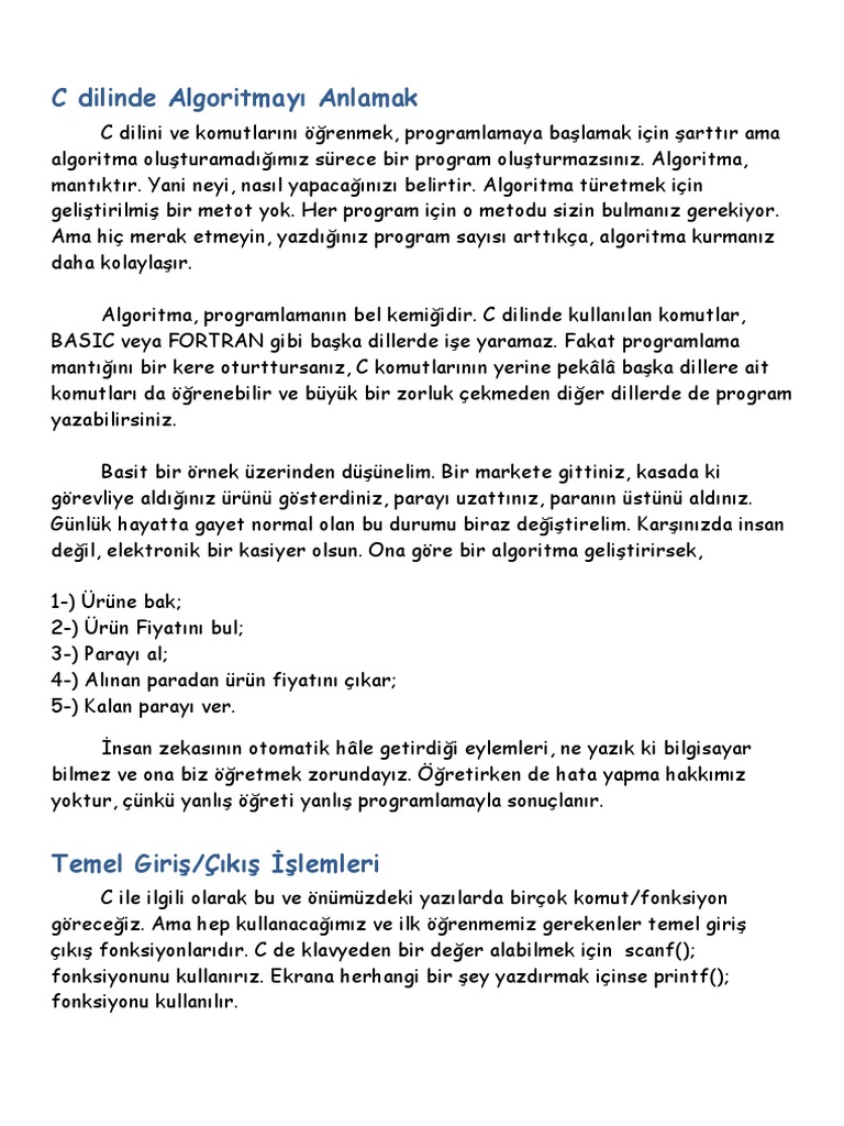 C Programlama Ornekleri Pendik | PDF