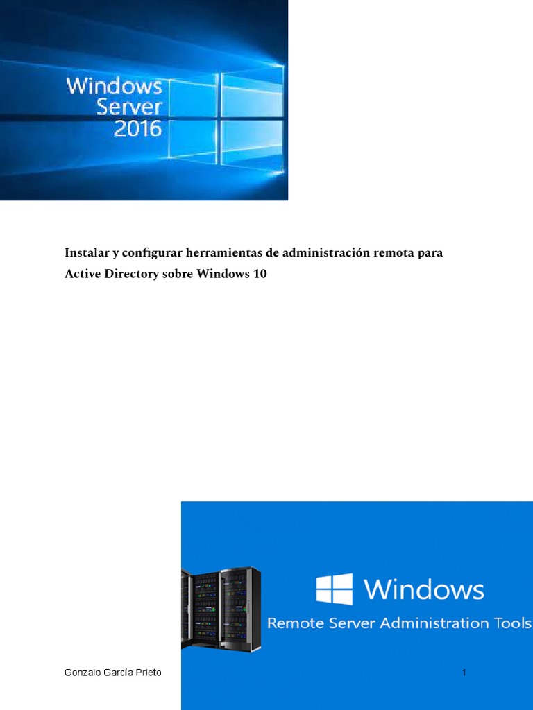 Configuración de Active Directory en Windows 10 | PDF | Windows 10 | Informática