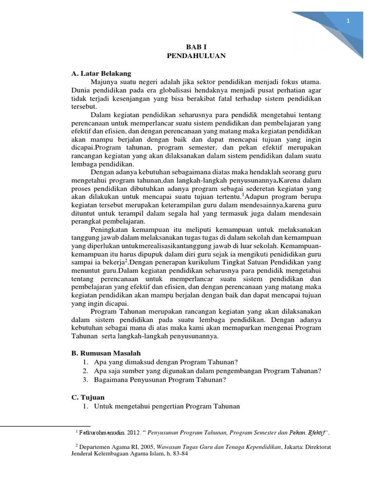 Desain Program Tahunan | PDF