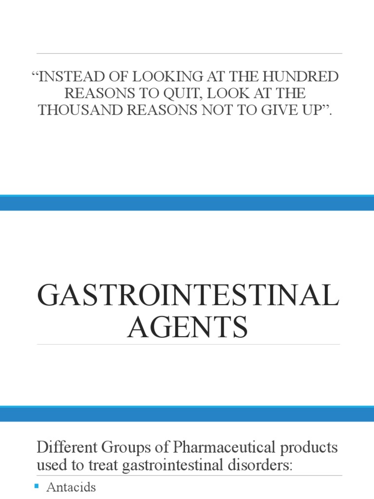 GIT Agents, Types of Laxatives | PDF | Diarrhea | Constipation