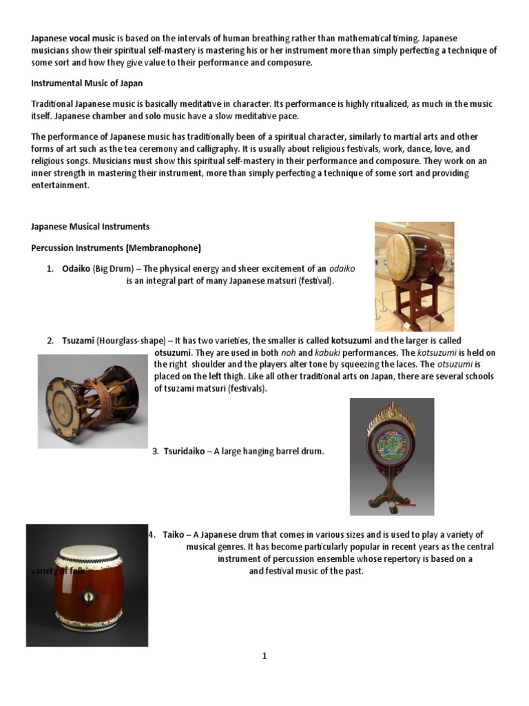 Traditional Japanese Instrumental Music | PDF | String Instruments ...