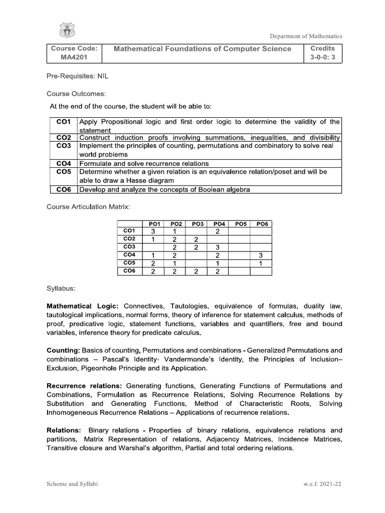 Lecture Notes | PDF | Discrete Mathematics | Metalogic Lecture Notes | PDF | Discrete Mathematics | Metalogic