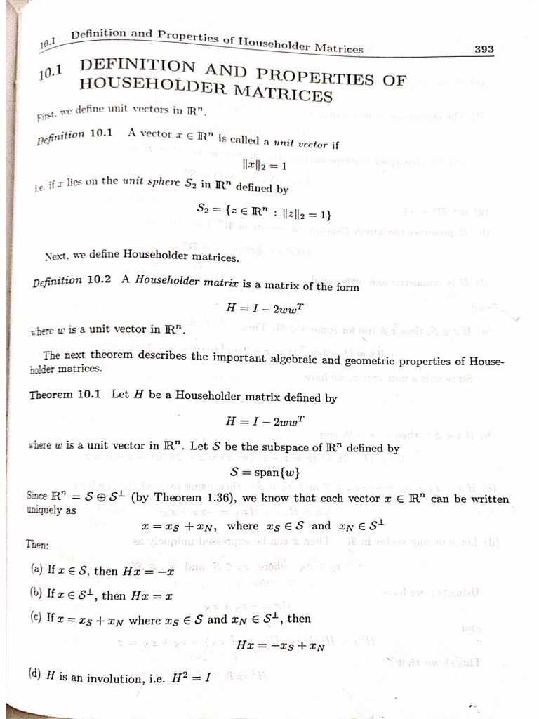 Householder Matrix V Sundar.. | PDF