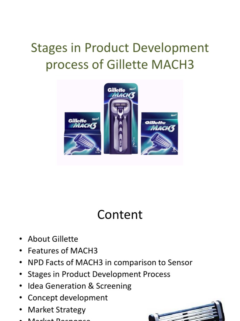 Stages in Product Development Process of Gillette MACH3 | PDF