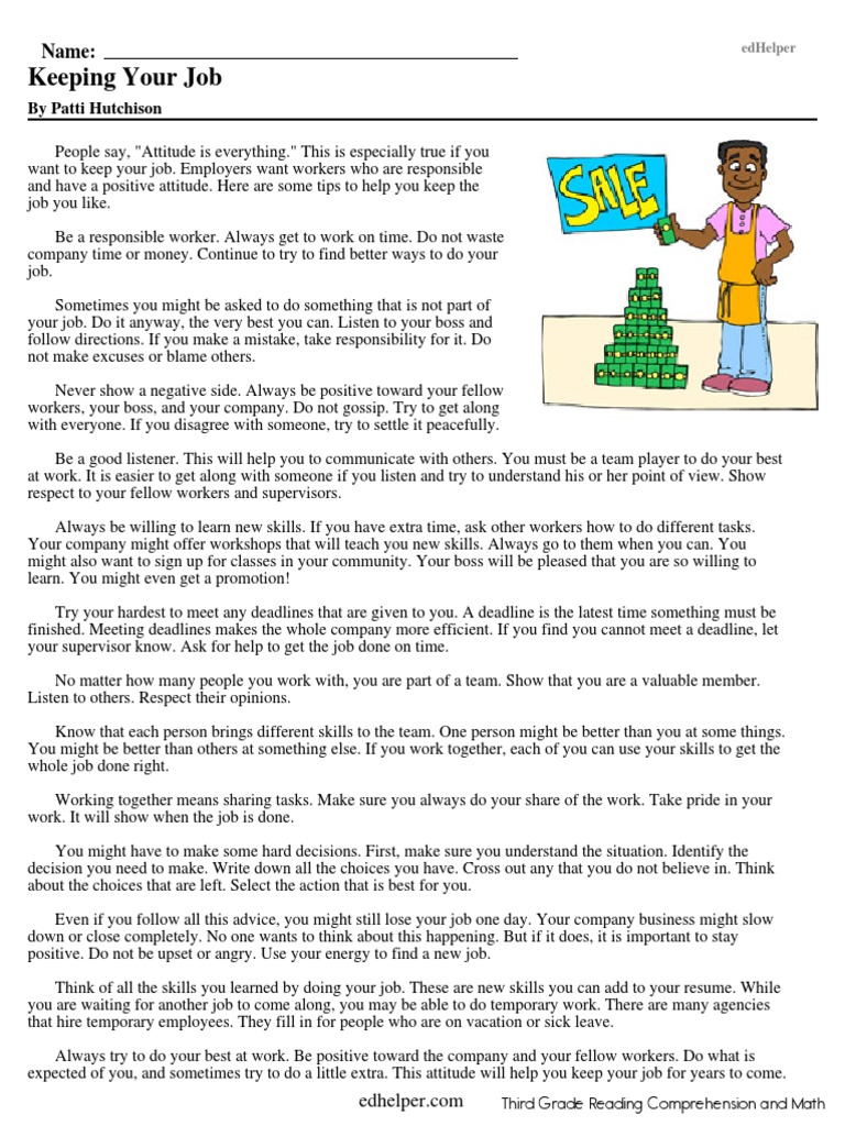 3rd Grade Reading Comprehension Worksheets | PDF | Peanuts