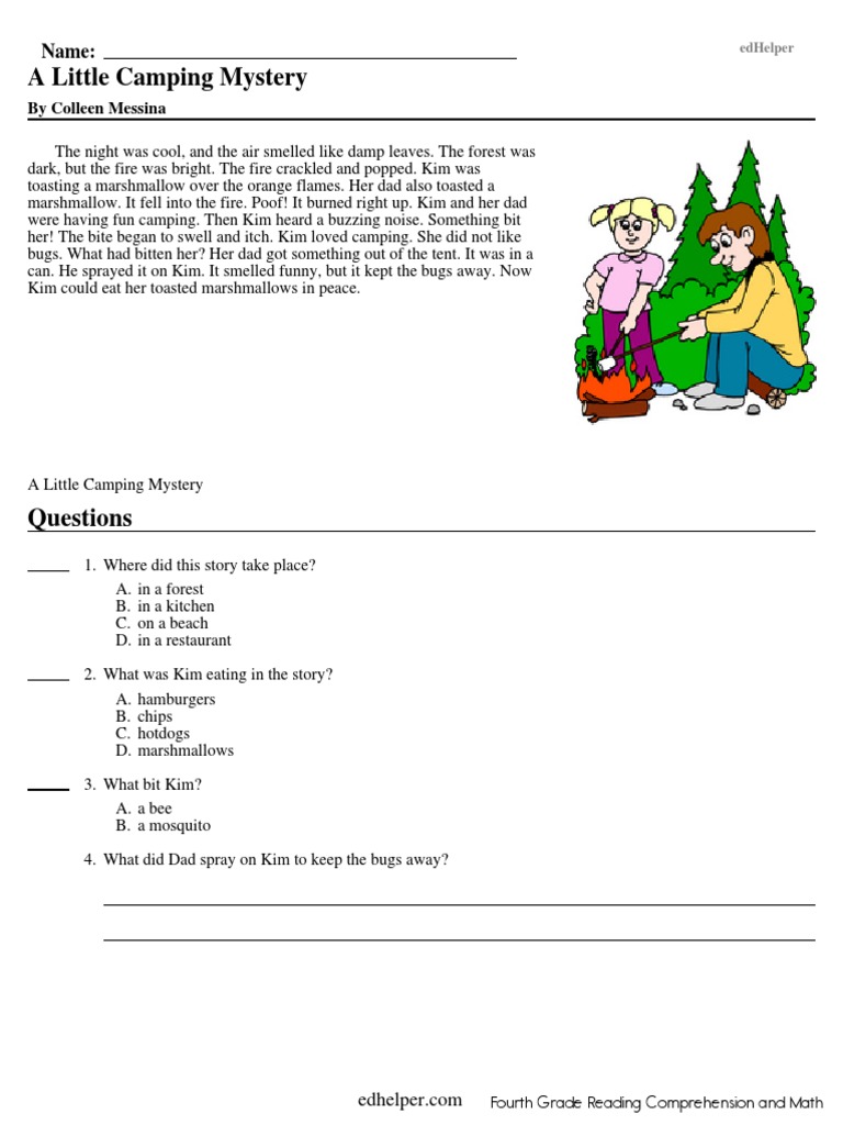 4th Grade Reading Comprehension Worksheets | PDF | Succulent Plant ...