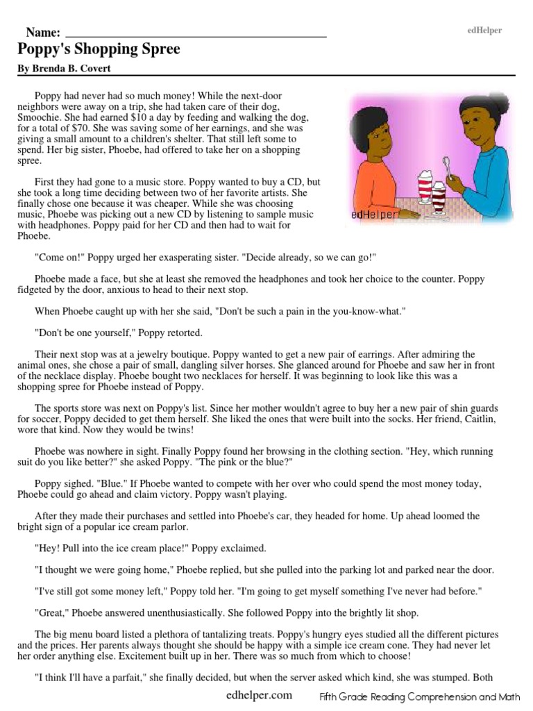 5th Grade Reading Comprehension Worksheets | PDF | Photosynthesis