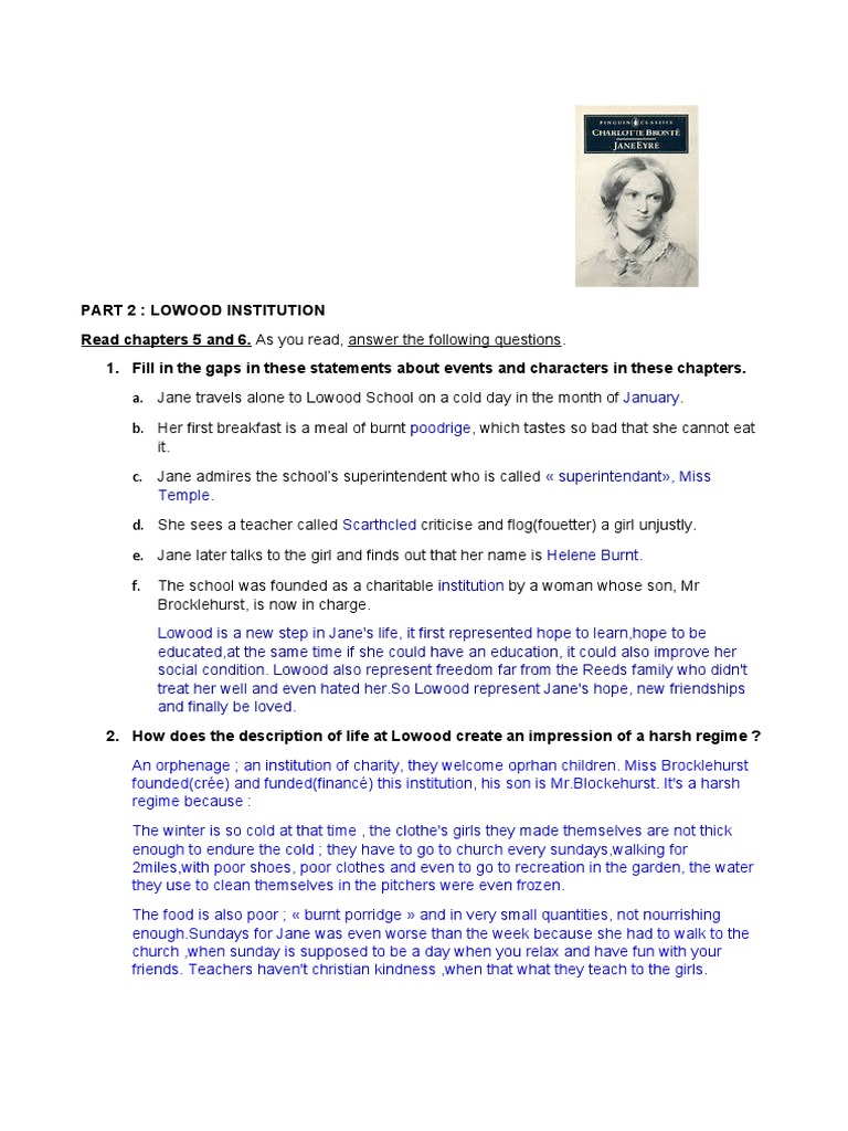 Student Worksheet Part 2 | PDF | Jane Eyre