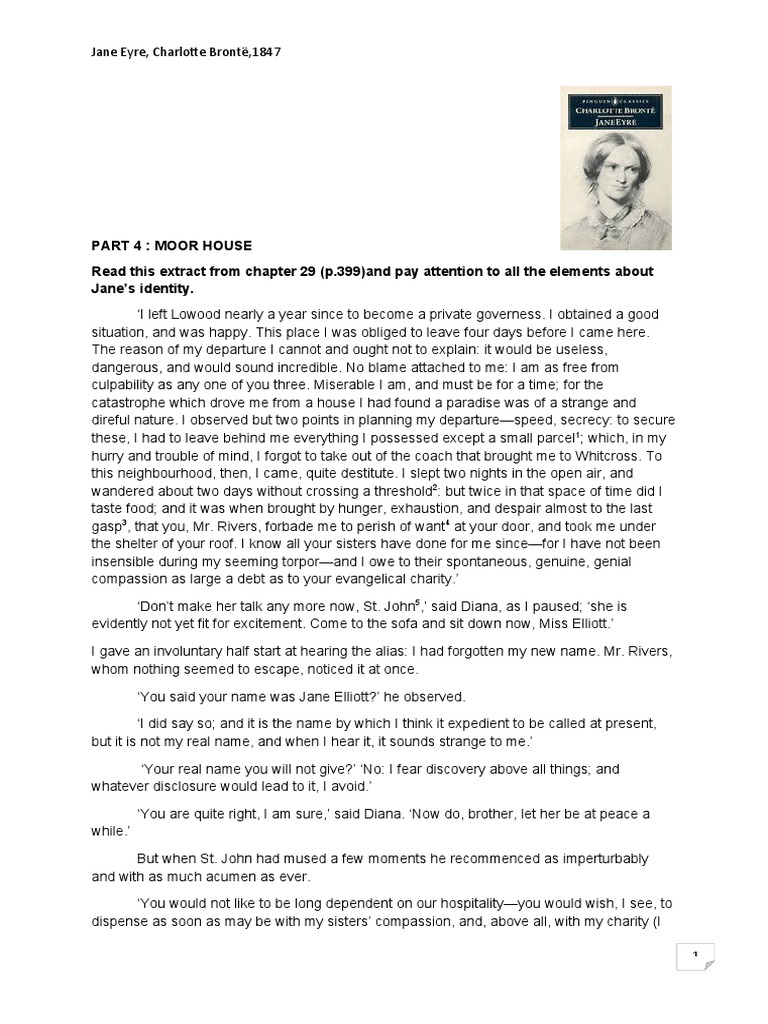 Student Worksheet Part 4 | PDF | Jane Eyre