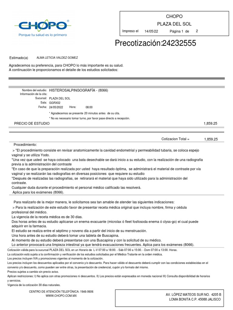 Precotización:: Plaza Del Sol Chopo | PDF | Ciencias de la Salud