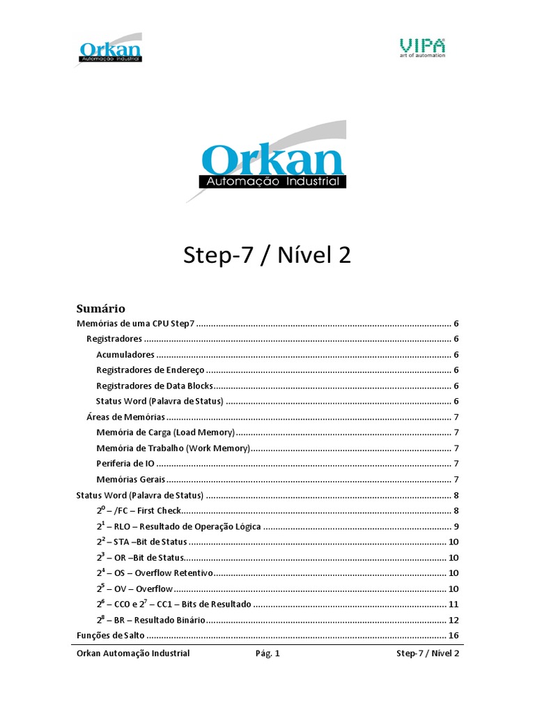 Step7 S7-300 Nível 2 - Apostila | PDF | Controlador lógico programável | Entrada/Saída