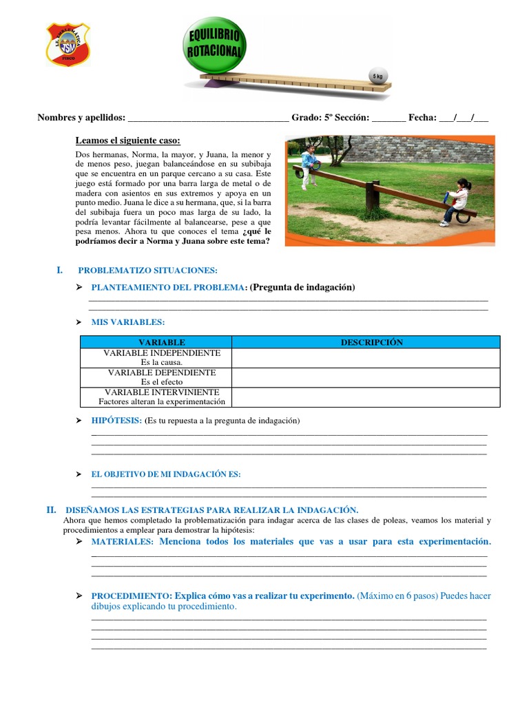 Momento de Fuerza - Laboratorio | PDF | Masa | Science