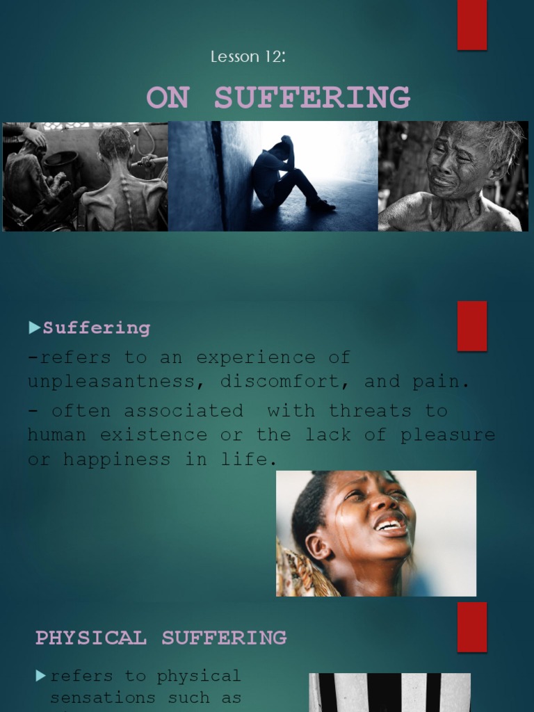 Lesson 12 - On Suffering | PDF | Suffering | Anxiety