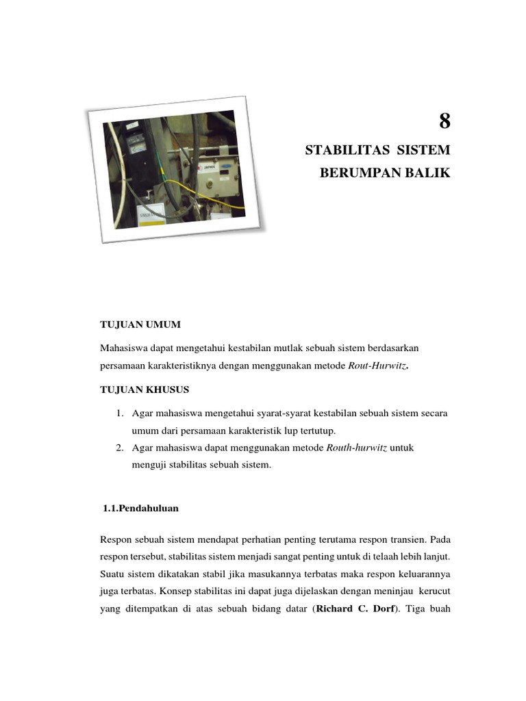 Bab 8. Stabilitas | PDF