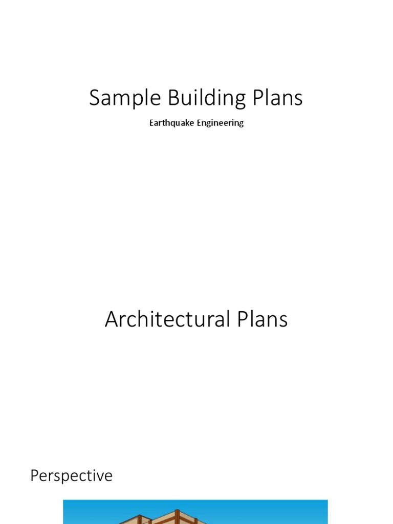Sample Building Plans | PDF