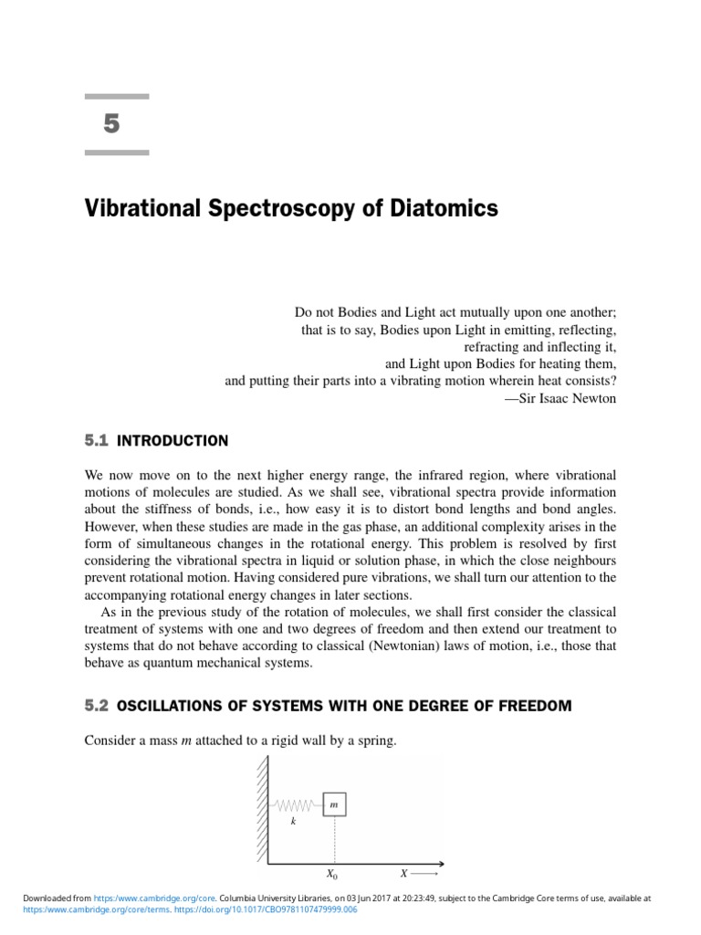 Vibrational Spectros | PDF | Matrix (Mathematics) | Eigenvalues And Eigenvectors