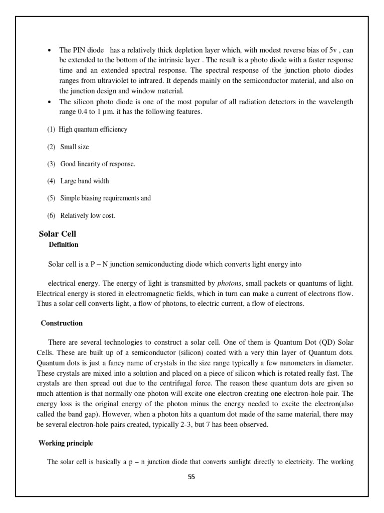 Solar Cell | PDF | Solar Cell | P–N Junction