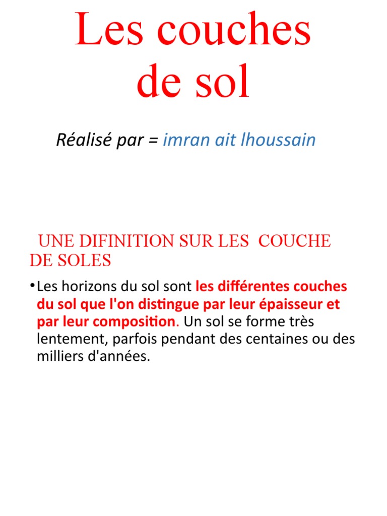 Comprendre les Horizons du Sol | PDF