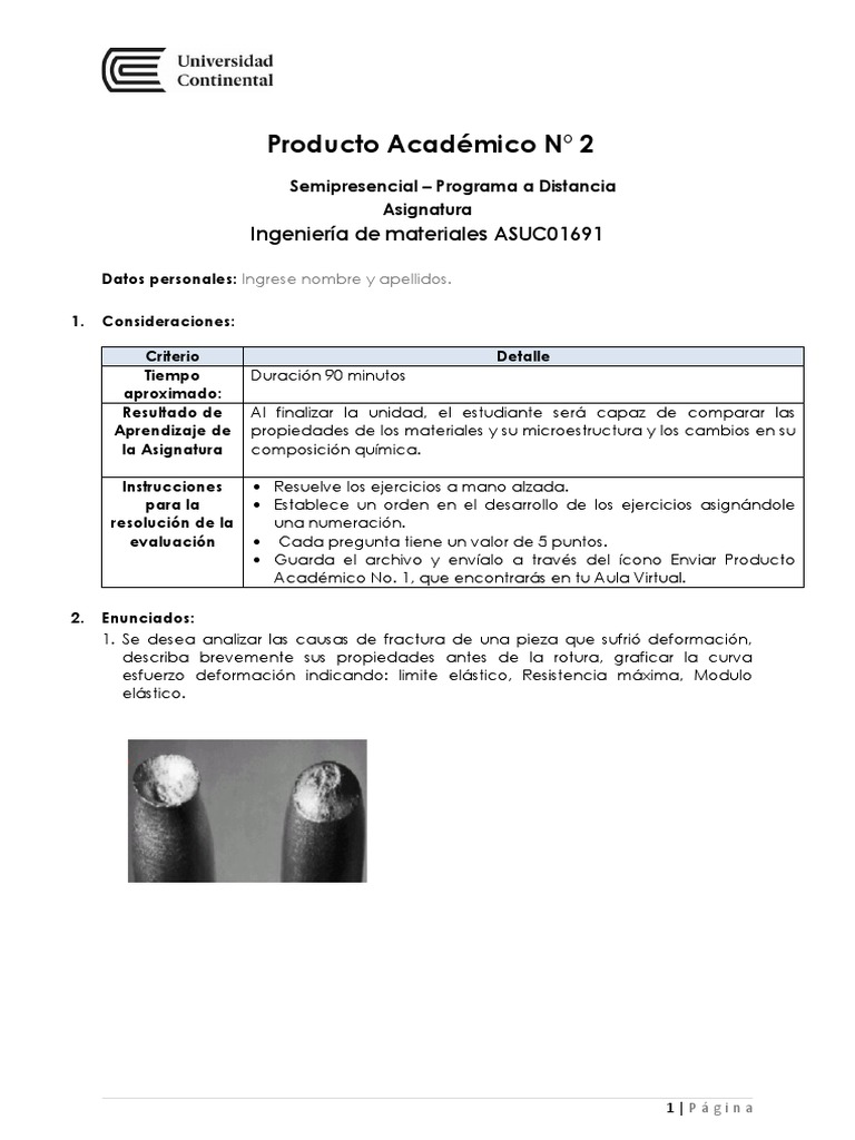 64-Ingenieria de Materiales - PRODUCTO ACADEMICO 2 | PDF | Acero | Elasticidad (Física)