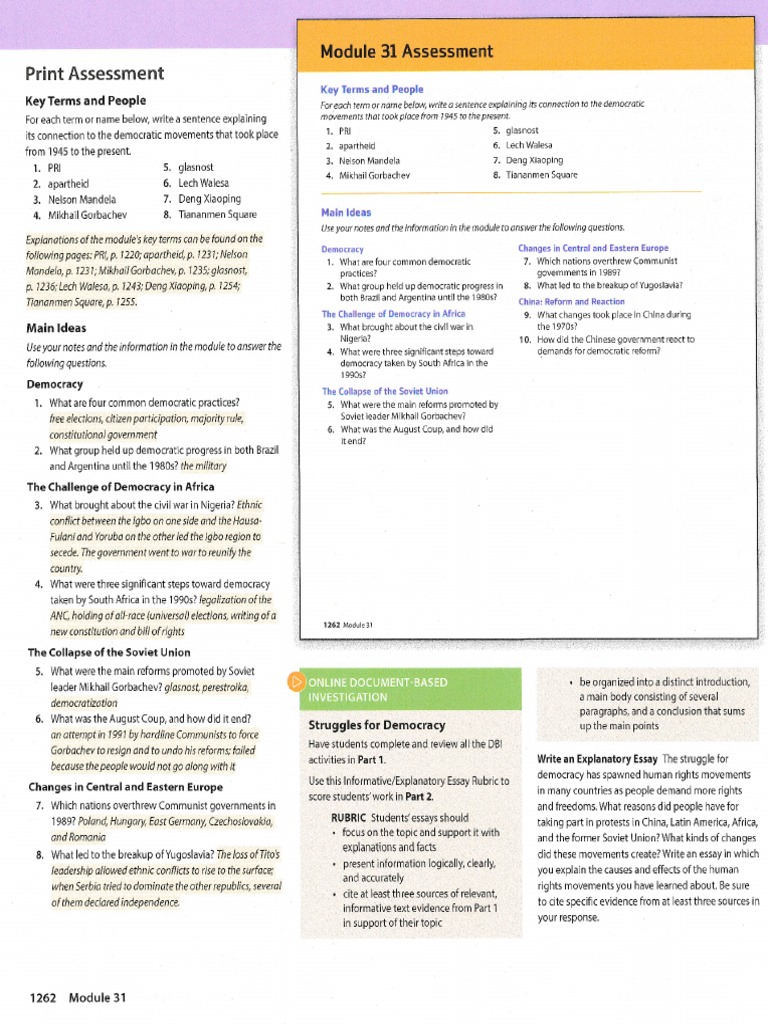 Unit 6 Assessment | PDF