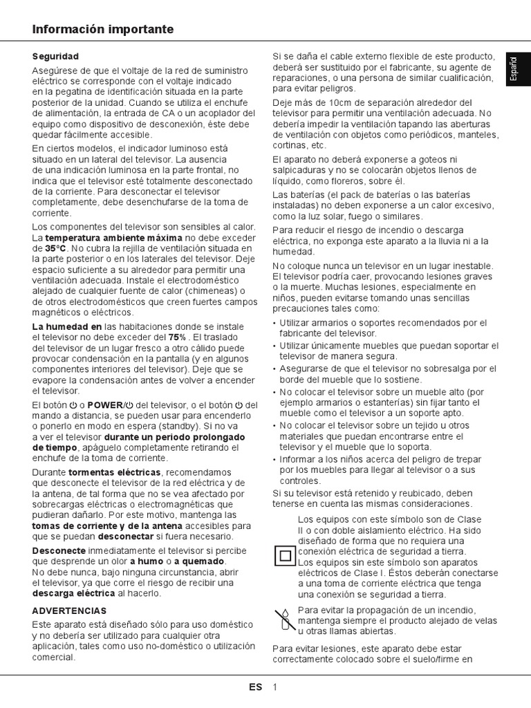 Manual de Usuario THOMSON - RT41-EUM1AU - ES | PDF | USB | Control remoto