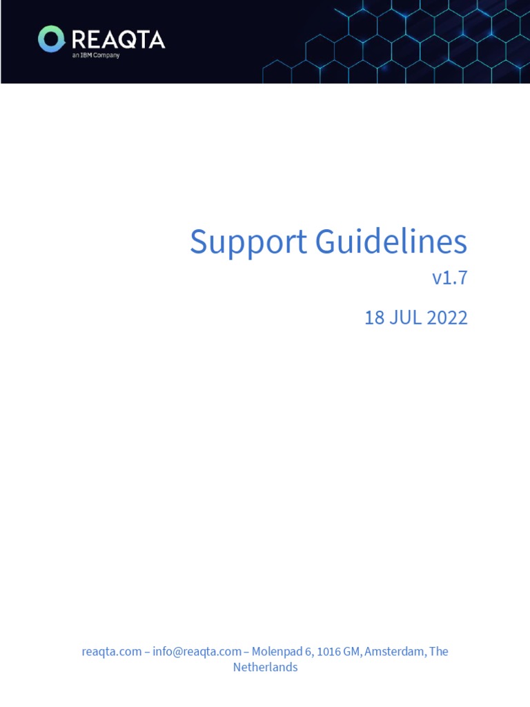 ReaQta Support Guidelines v1.7 | PDF | Windows Registry | Proxy Server