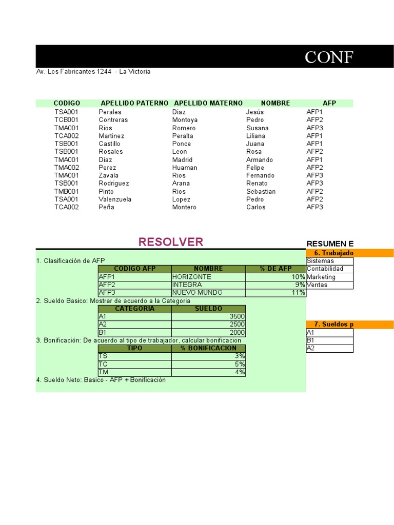 Caso Practico SEMANA17 | PDF | Microsoft Excel