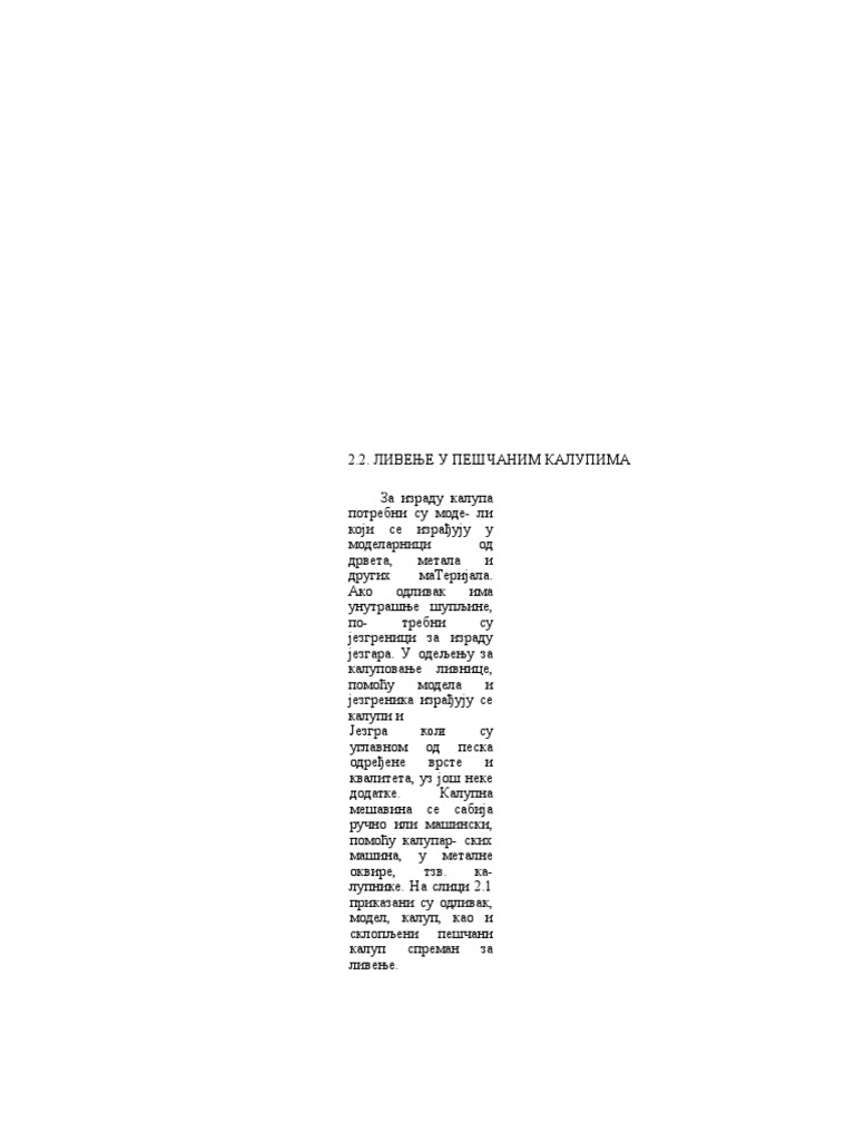 Livenje U Pesku Skenirano | PDF