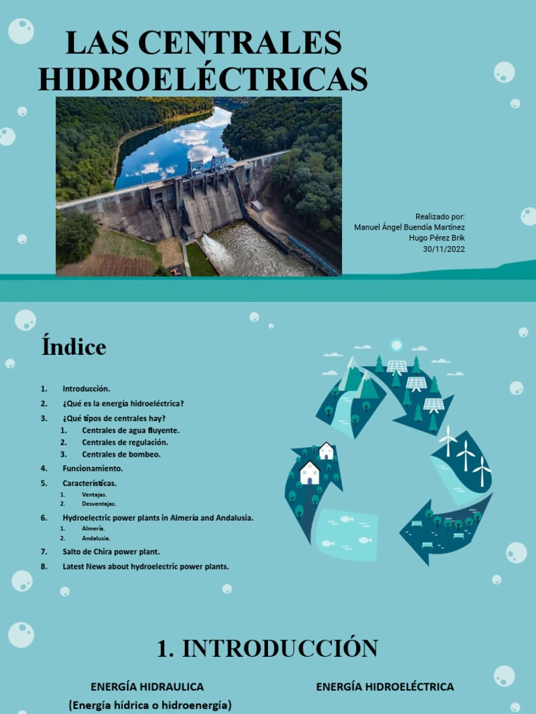 Las Centrales Hidroelectricas Manolo y Hugo | PDF | Hidroelectricidad | Hidroelectricidad