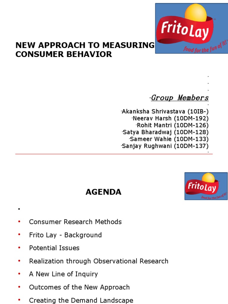 Case Study Frito Lay | PDF | Behavior | Brand