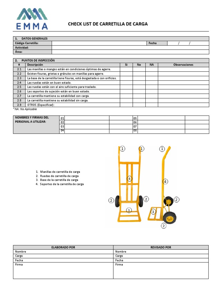 CheckList Carretilla | PDF
